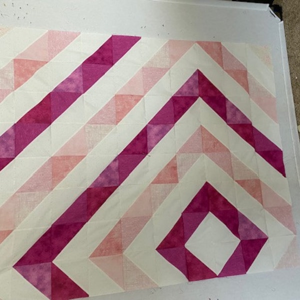 Baby Quilt Pattern || Offset Diamonds PDF Quilt Pattern || Modern Quilt ...