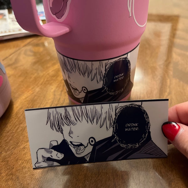 Inumaki Toge drink Water Meme Sticker Jujutsu Kaisen Anime Vinyl ...