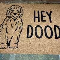 1426 Hey Dood Golden Doodle Dog Goldendoodle Doormat Labradoodle ...
