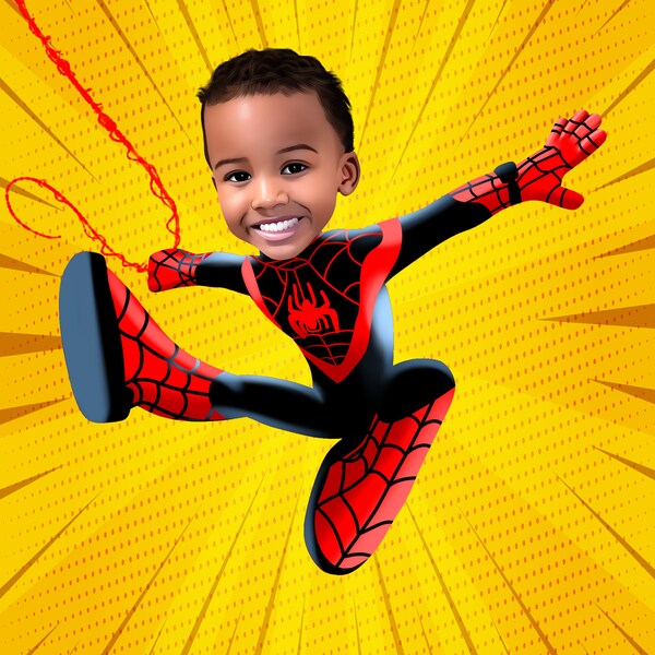 Personalized Cartoons for Company, Superhero Caricature for Business ...