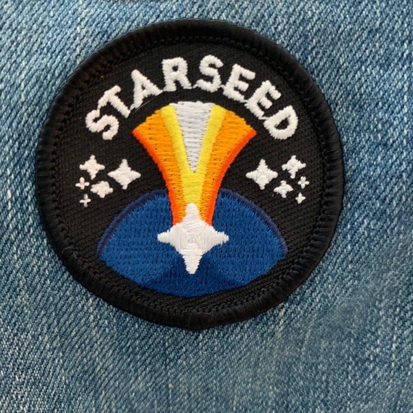 Starseed Patch - New Age Esoteric Fashion - 2" Iron on Embroidered ...
