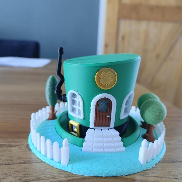 St Patrick's Day Leprechaun Fairy House | 3d Printed | Home/seasonal ...