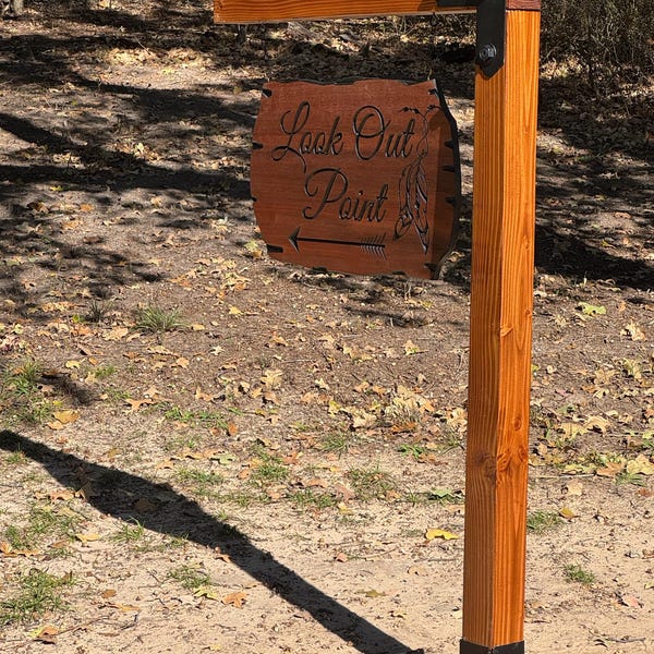 Outdoor Carved Sign, Custom Wooden Carved Cabin Sign, Pine Trees, Camp ...