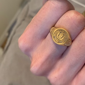 College Ring, University Ring, Graduation Gift, Graduation Ring, Woman ...