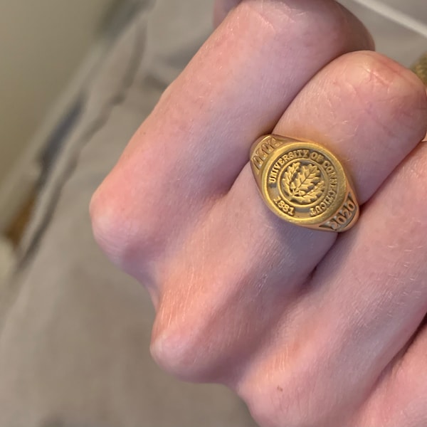 Personalized College Jewelry, Graduation Ring Gift, Personalized Class ...