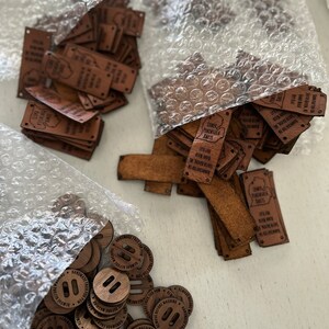 40 Cork Labels 0.85x2.25 Inches Made From Cork Fabric Cork Labels ...
