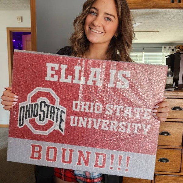 College Bound Sign Class of 2024 High School Graduation Sign Senior ...