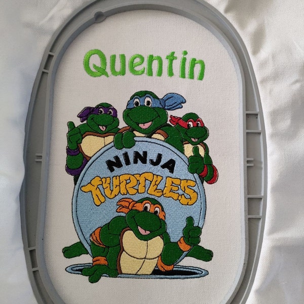 Turtle Embroidery Design, Sea Turtle Embroidery, Ninja Embroidery, Baby ...