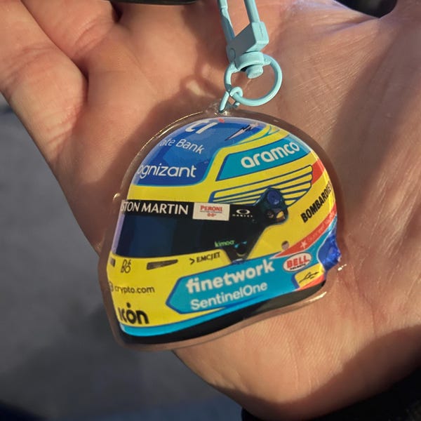 2024 Formula One Epoxy Resin Mini Helmet Keyrings, F1 Keyrings, F1 Gift ...