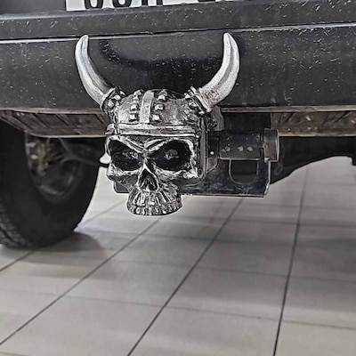 Viking Skull Aluminum Hitch Cover. Made in the U.S.A - Etsy