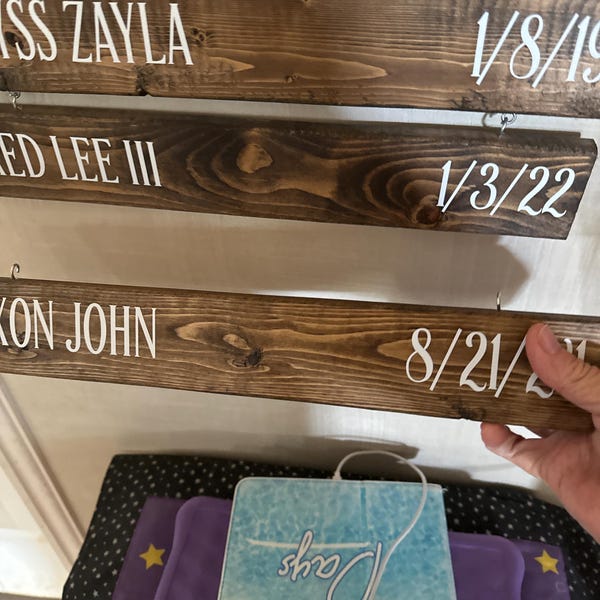 Name Slat Only | Add on for Existing Sign | for Grandchildren Sign - Etsy