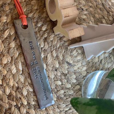 Personalised Iron Bookmark 6th Wedding Anniversary Bookmark Cool Hand ...