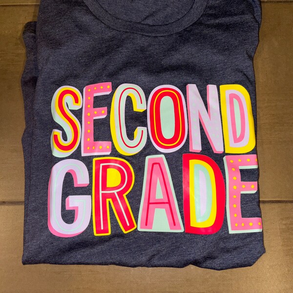 Second Grade Rainbow Shirt, 2nd Grade Squad Shirt, Second Grade Squad ...