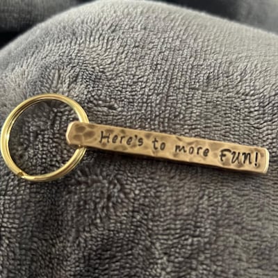 Personalised Pair of Key Rings, Couple's Keyrings, Two Keyrings ...