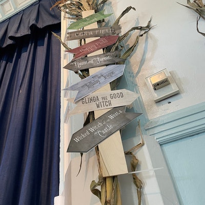 Wizard of Oz Directional Signs Party Pack Printable Follow the Yellow ...