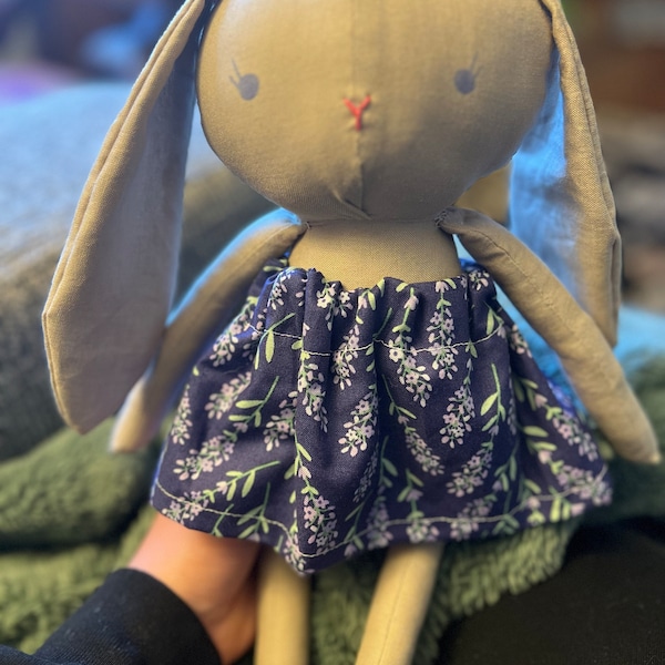 Bunny Sewing Pattern PDF Make 2 Types of Cloth Bunny Rabbit Doll ...