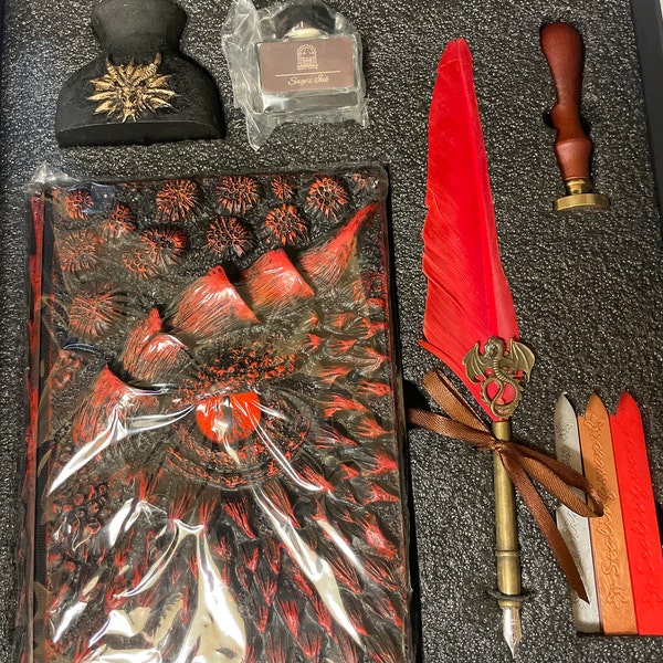Eye of the Red Dragon Notebook Gift Set | Handmade Notebook for TTRPG ...