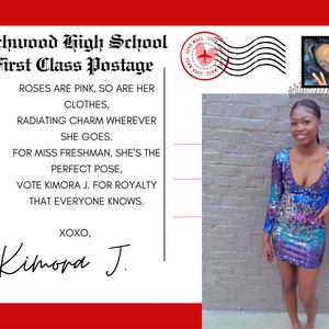 Editable Homecoming Queen Flyer Do-it-yourself up to 9 Letter Name 2 ...