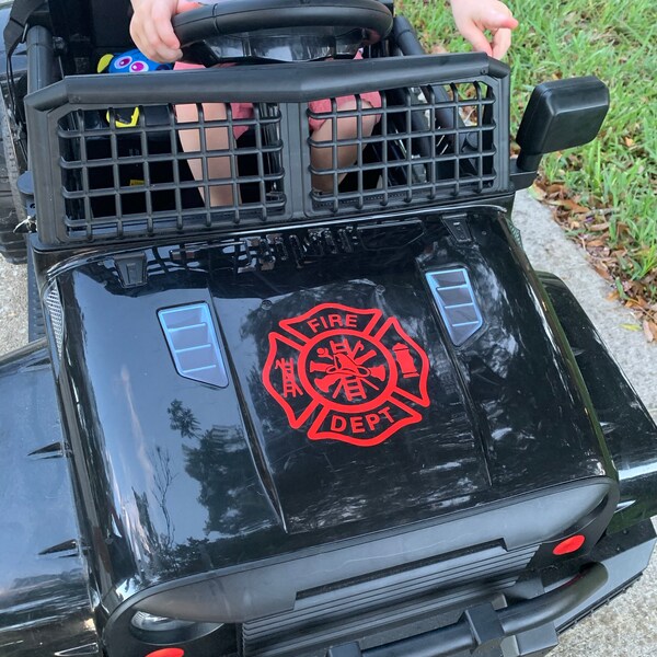 Fire Department Window Vinyl Decal Sticker | Firefighter Decals ...