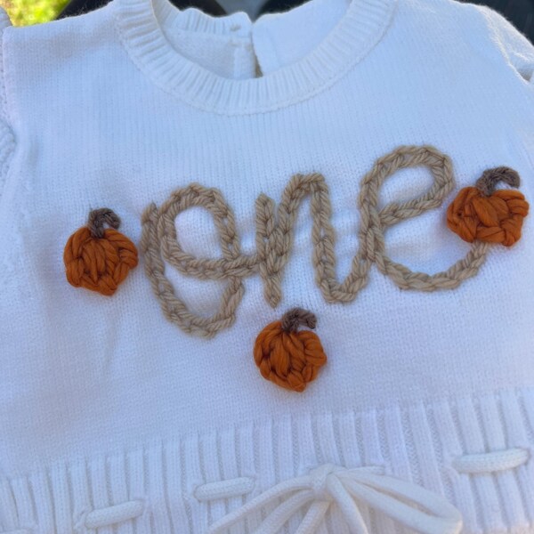 Hand Embroidered BOO Sweater Orange Boo Sweater Halloween Boo Sweater ...