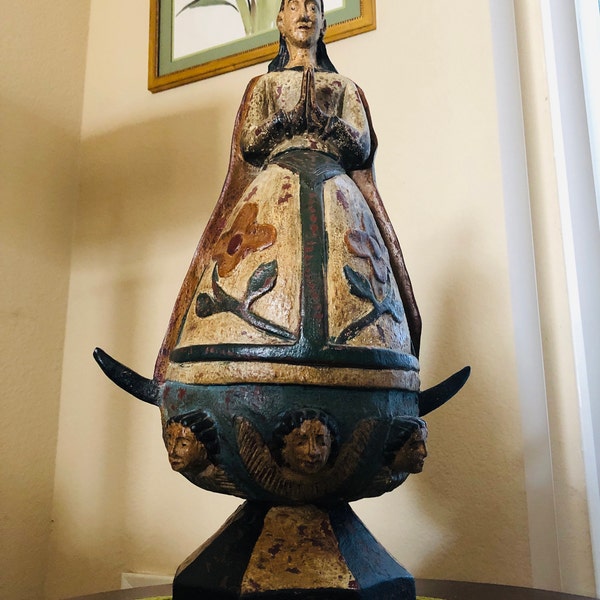 Carved Wood Philippine Religious Large Santo Nino Sculpture - Etsy