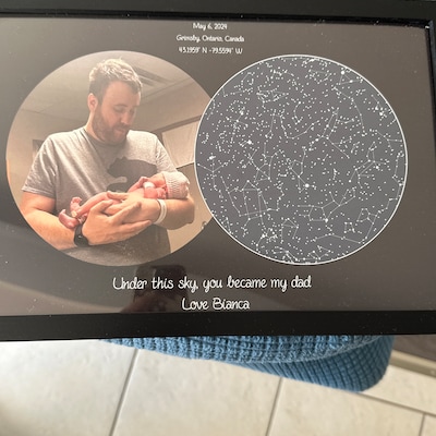 The Night Sky on Our Wedding Day Star Map Poster Custom Wedding Gift ...