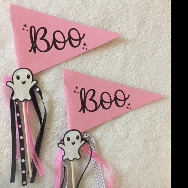 Boo Flag Printable // Boo Pennant Flag // Halloween Penant Flag // Boo ...
