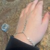 Custom Hand Chain, Name Hand Chain Slave, Adjustable Name Bracelet ...