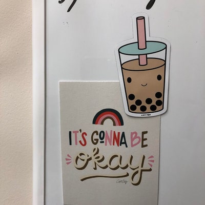 Taro Boba Sticker Cute Vinyl Sticker Cute Food Sticker - Etsy