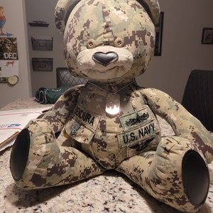 Bur Bearry Memory Bear - Etsy