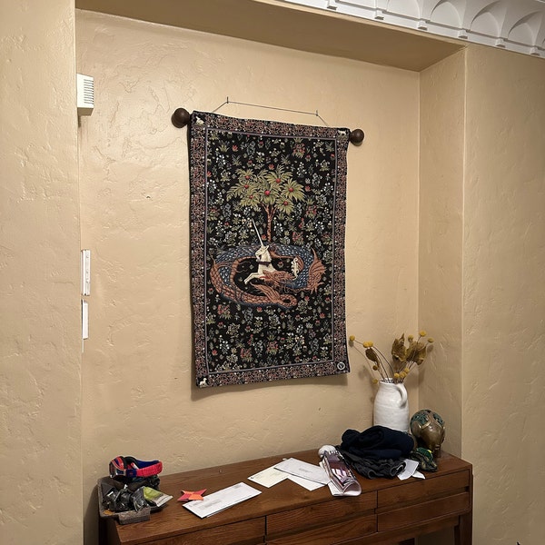 Unicorn Tapestry Licorne Captive in Captivity Medieval Art Decor Wall ...