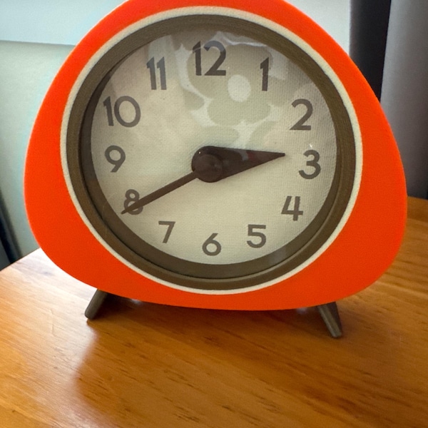 Pastel Pink, Mid Century Modern Desk and Table Clock | Unique Decor for ...
