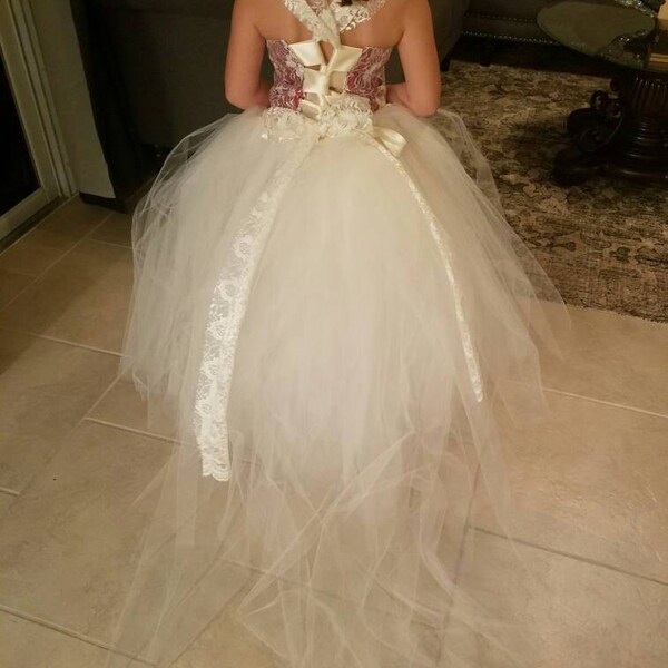 Black Flower Girl Dress. Vintage Dress. Mini Bride Dress With Lace ...