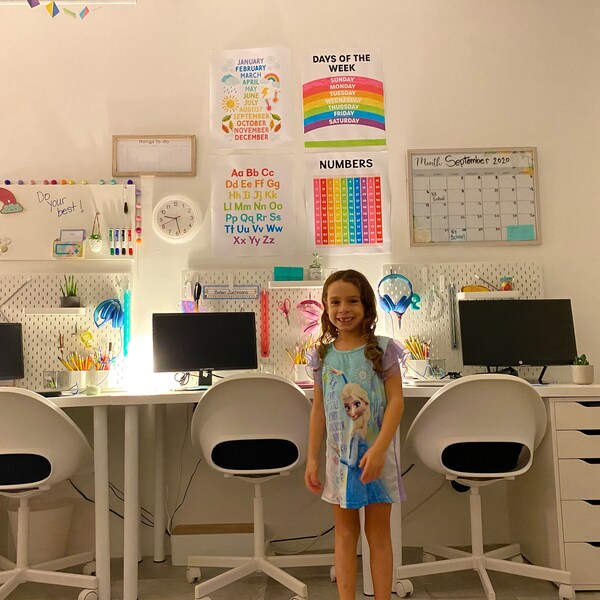 Rainbow Days of the Week Poster | Nursery Art | Children's Print ...