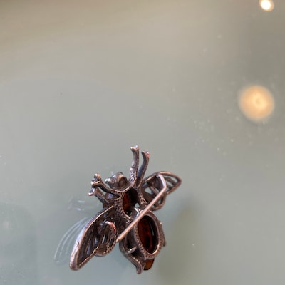 Amber Brooch Honey Bee Brooch Jewelry Genuine Baltic Amber Brooch ...