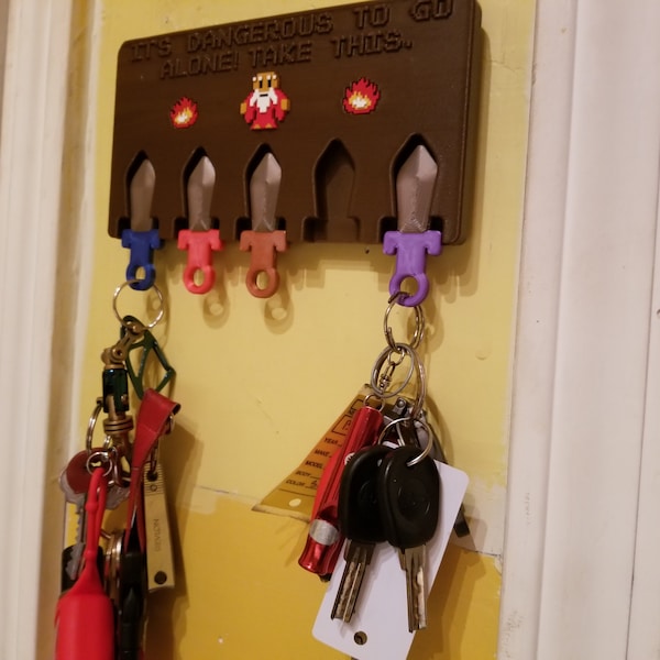 Legend of Zelda, Zelda Key Holder, Gift Ideas, Gaming Gadgets, 8bit ...