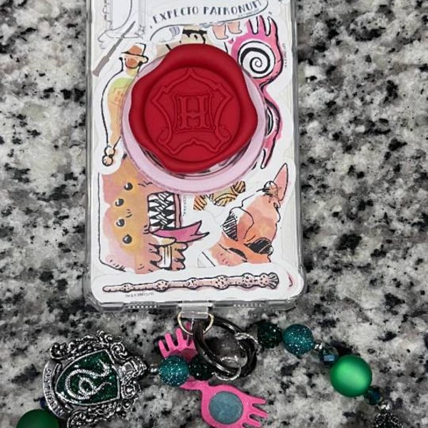 Yumo Gummy Bear Handmade Cell Phone Strap Chain | Pink & Green Glow in ...