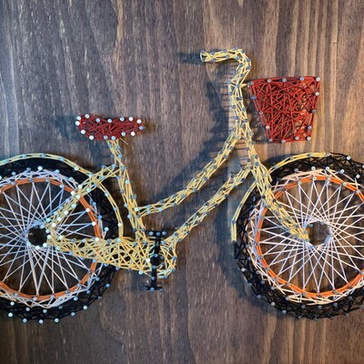 Bicycle String Art Kit All Supplies Included, DIY Craft Kit for Adults ...