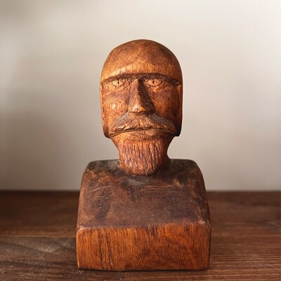 Scary Mask Wooden Tribal Face Mask Wall Decor Large Primitive Wooden ...