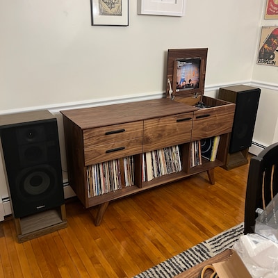 The Modern Hi-fi Stereo and Record Player Credenza Console - Etsy