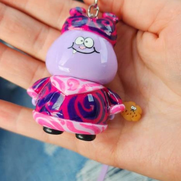 Black Cat Stash Jar Keychain | Polymer Clay Stash Kawaii Cute Cat ...