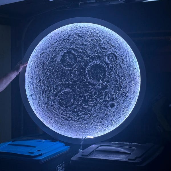 Realistic DIY Moon With 3D Illusion Instructional Pdf/how-to Guide ...