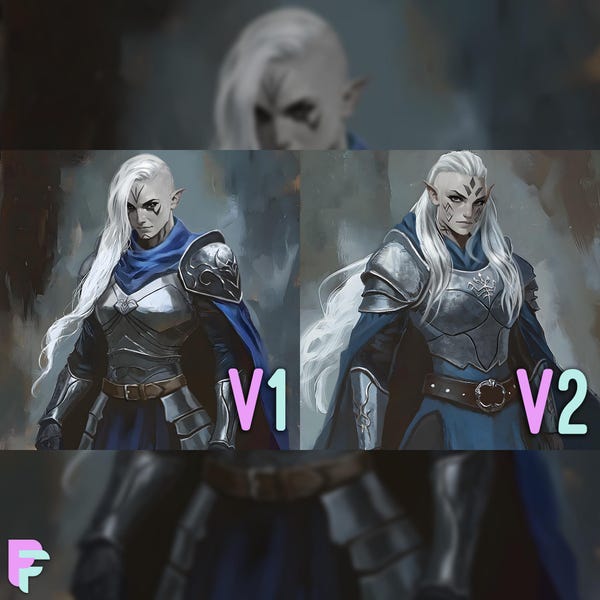 Custom Fantasy Character Commission, Personalized Character Portraits ...