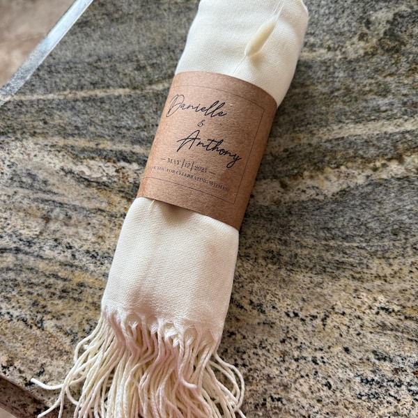 Cream Pashmina Shawl - Wedding Favors for Guests in Bulk, Shawls for ...
