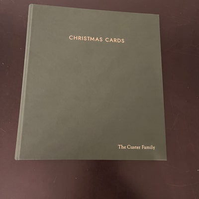 Officiant Binder With Natural Linen Personalized Gold Embossed Wedding ...