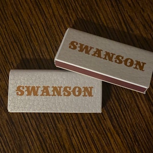 Foil Printed Last Name Matchboxes Personalized Matchboxes - Etsy