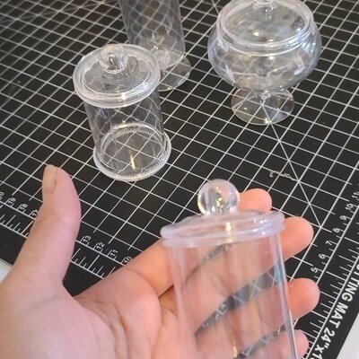 10 Mini Apothecary Candy Jars / Acrylic Candy Jar Favors / Candy Jar ...