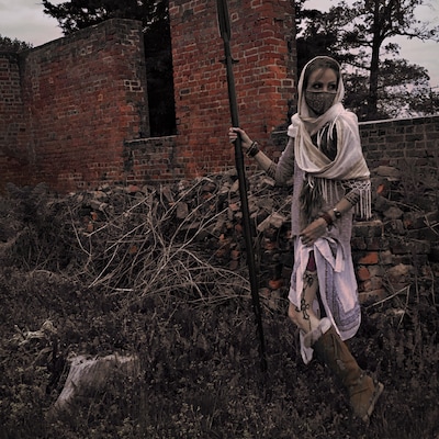 Intergalactic Black Druid Robe Shaman Ceremony Clothing Post ...