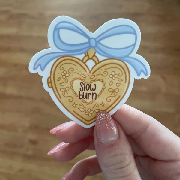 Book Trope Locket Vinyl Sticker - Laptop Sticker- Waterbottle Sticker ...