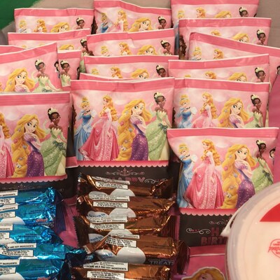 Disney Princess Chip Bag Labels Disney Princess Chip Label Princess ...